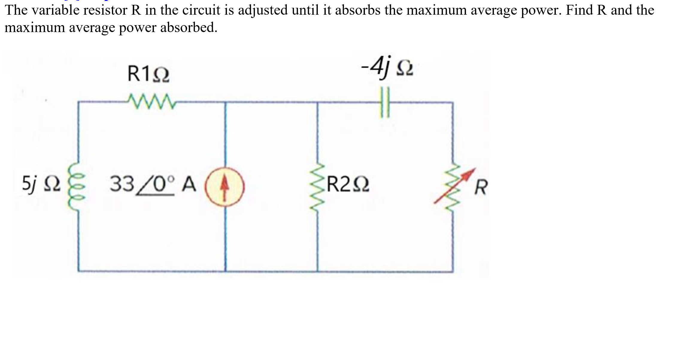 The variable resistor R in the circuit is adjusted | Chegg.com
