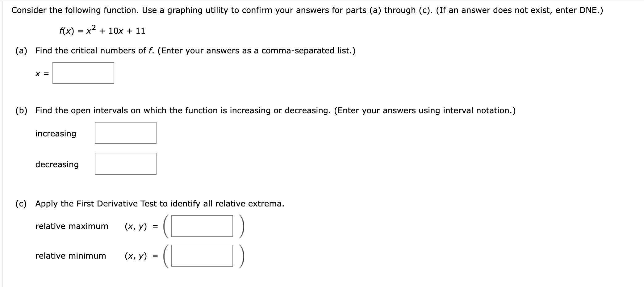Solved Consider the following function. Use a graphing | Chegg.com