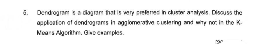 Solved Dendrogram is a diagram that is very preferred in | Chegg.com