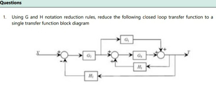 Solved Questions 1. Using G and H notation reduction rules, | Chegg.com