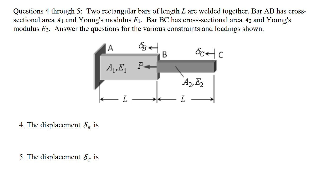 Solved Questions 4 ﻿through 5: Two rectangular bars of | Chegg.com