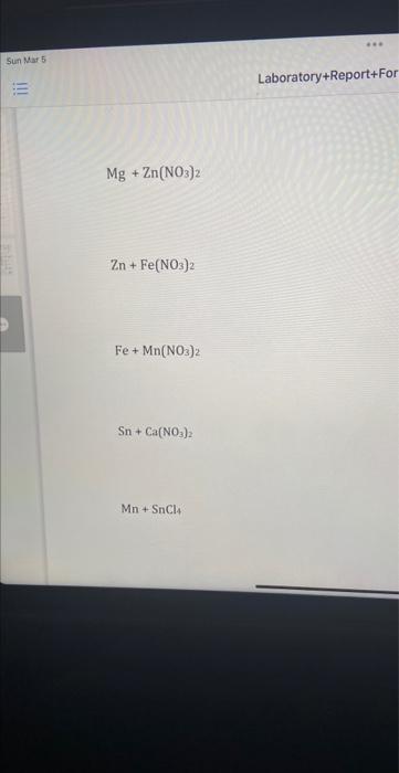 Solved Write the net ionic reaction for the following: | Chegg.com