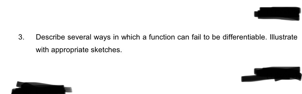 Solved Describe several ways in which a function can fail to | Chegg.com