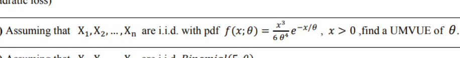 Solved Assuming that x1,x2,dots,xn ﻿are i.i.d. ﻿with pdf | Chegg.com