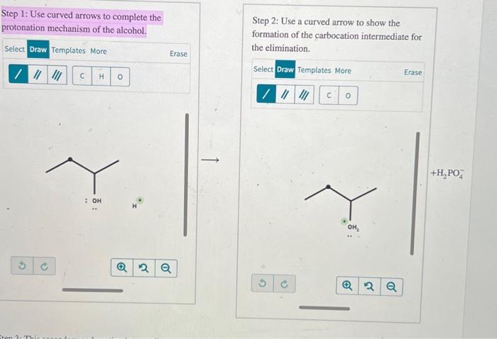 Solved Step 1: Use curved arrows to complete the Step 2: Use | Chegg.com