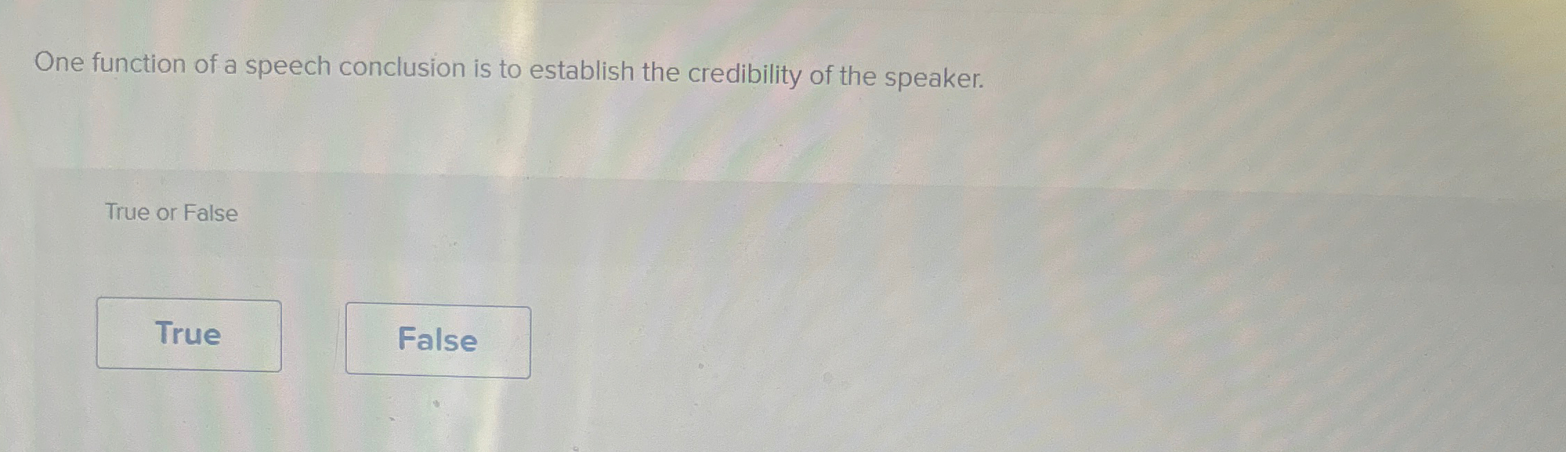 Solved One function of a speech conclusion is to establish | Chegg.com