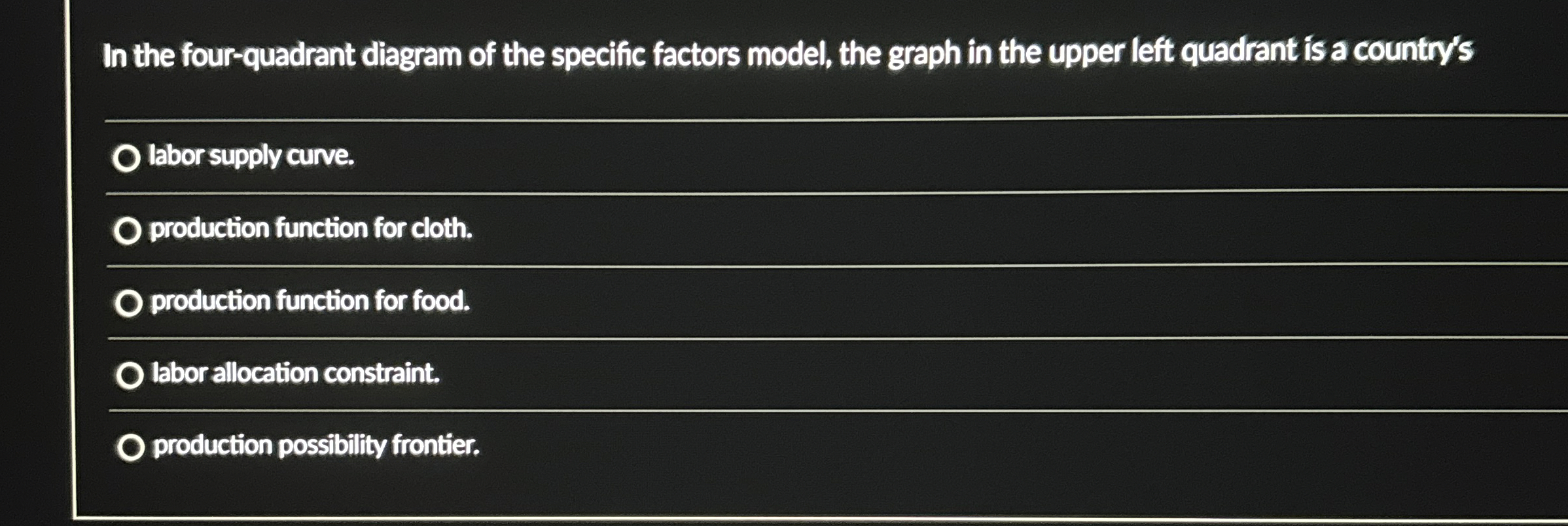 Solved In the four-quadrant diagram of the specific factors | Chegg.com