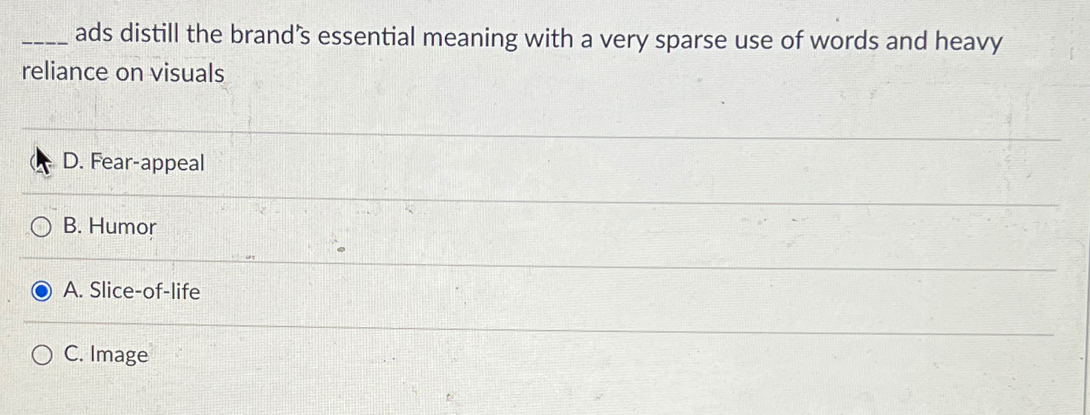 Solved ads distill the brand's essential meaning with a very | Chegg.com
