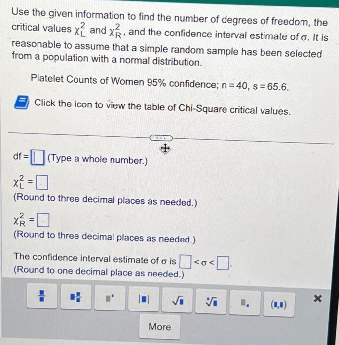 Solved Use the given information to find the number of | Chegg.com