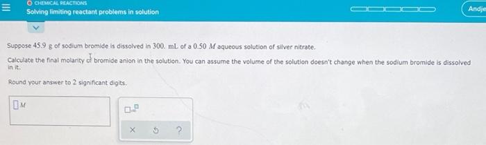 Solved CHEMICAL REACTIONS Solving limiting reactant problems | Chegg.com