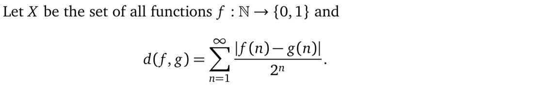 Solved Let x ﻿be the set of all functions f:N→{0,1} | Chegg.com