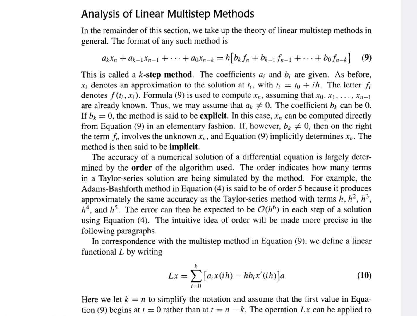 Solved 15. Prove that the multistep method of Equation (9) | Chegg.com