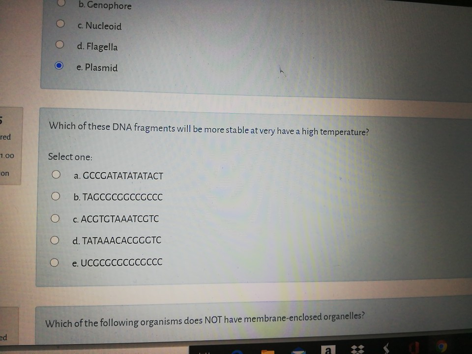Solved b. Genophore c. Nucleoid d. Flagella e. Plasmid 5 | Chegg.com