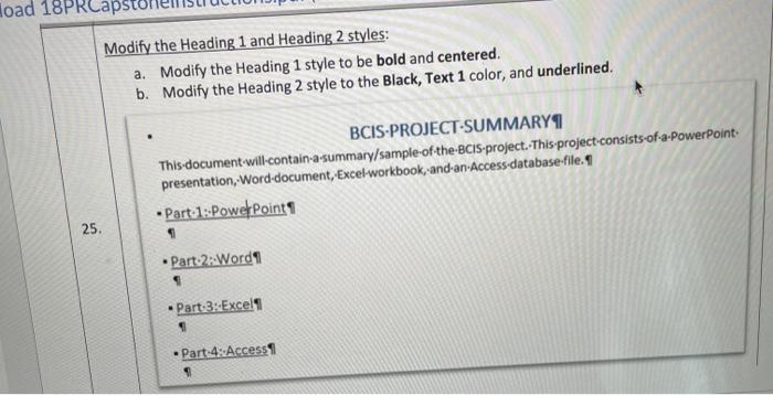 Solved Apply the Heading 2 style to the following four | Chegg.com
