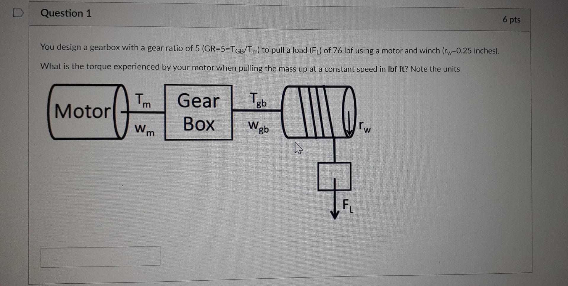 Solved You design a gearbox with a gear ratio of | Chegg.com