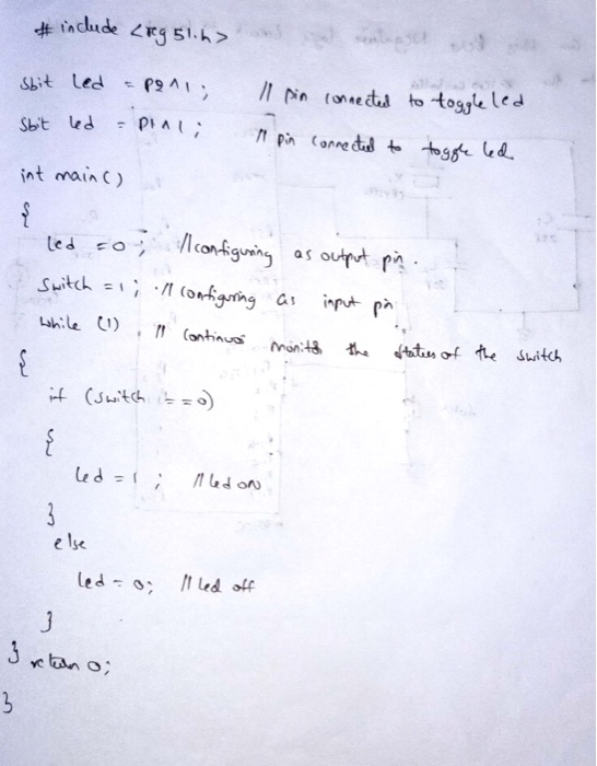 Solved how to write the similar codiing using 8051 | Chegg.com