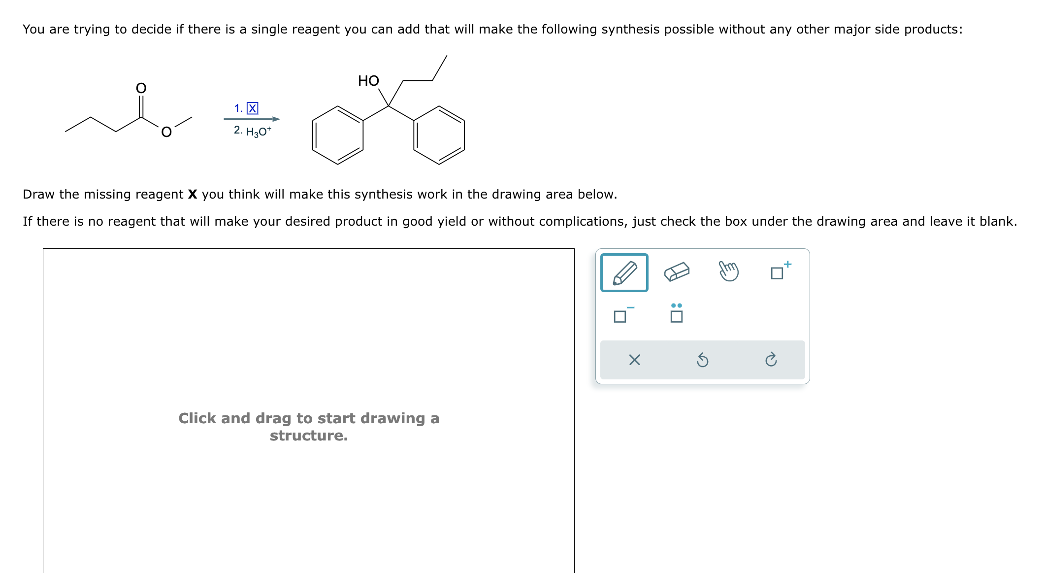 Solved You are trying to decide if there is a single reagent | Chegg.com