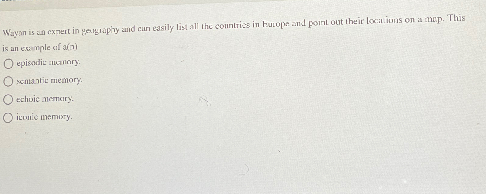 Solved Wayan is an expert in geography and can easily list | Chegg.com