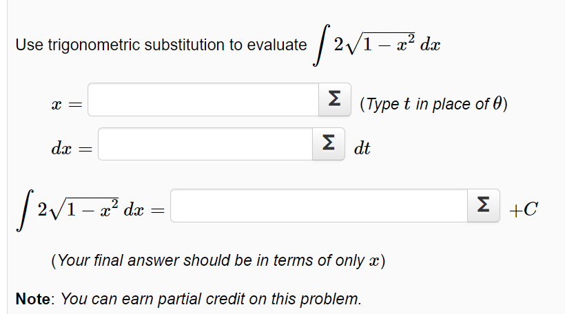 Solved Use trigonometric substitution to evaluate | Chegg.com