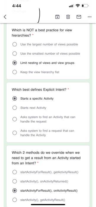 Solved Select the correct sequence of method calls when an | Chegg.com