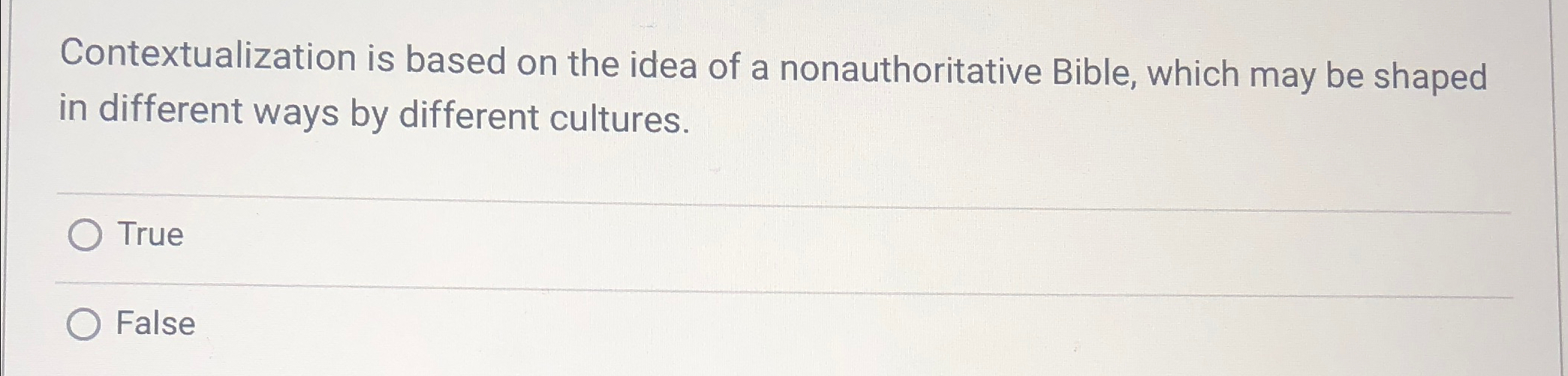 Solved Contextualization is based on the idea of a | Chegg.com