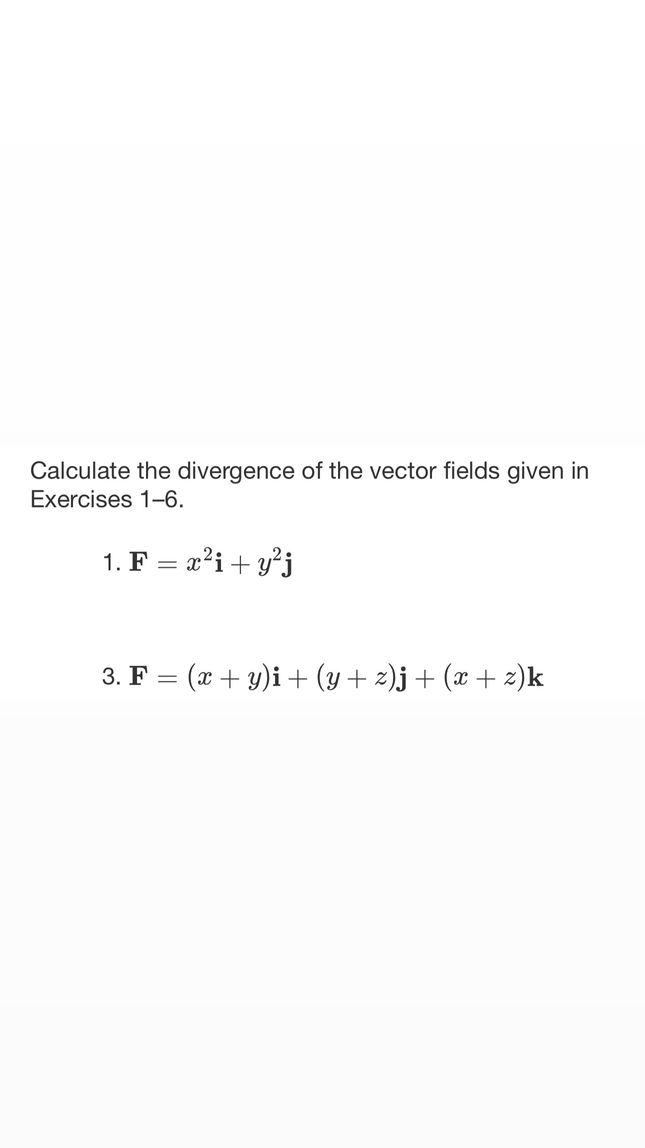 Solved Please explain tooCalculate the divergence of the | Chegg.com