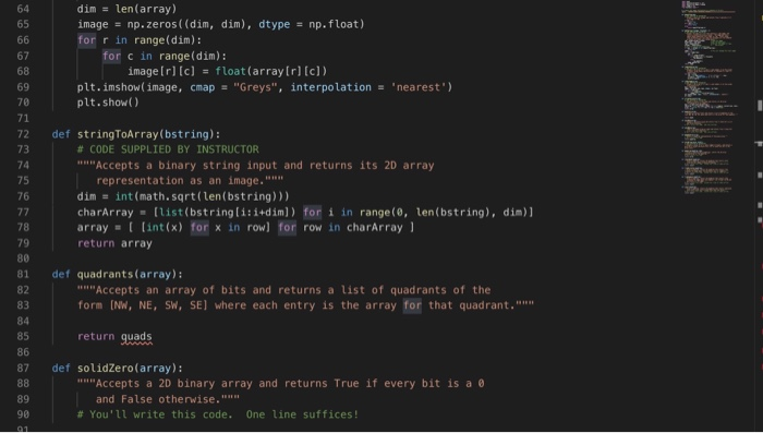Solved Quadtrees! First the gratuitous backstory! You've | Chegg.com
