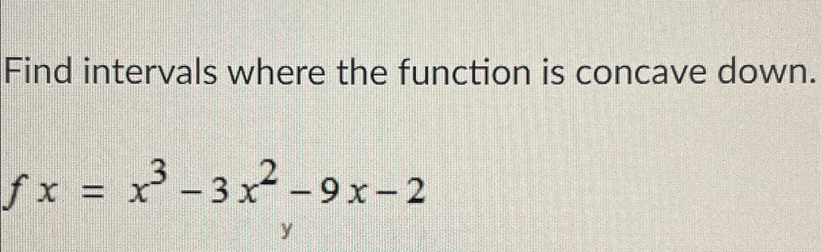 Solved Find intervals where the function is concave | Chegg.com