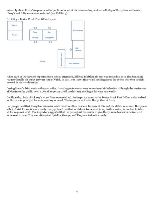 The Foster Creek Post Office Case Cohen, A. R., Fink, | Chegg.com