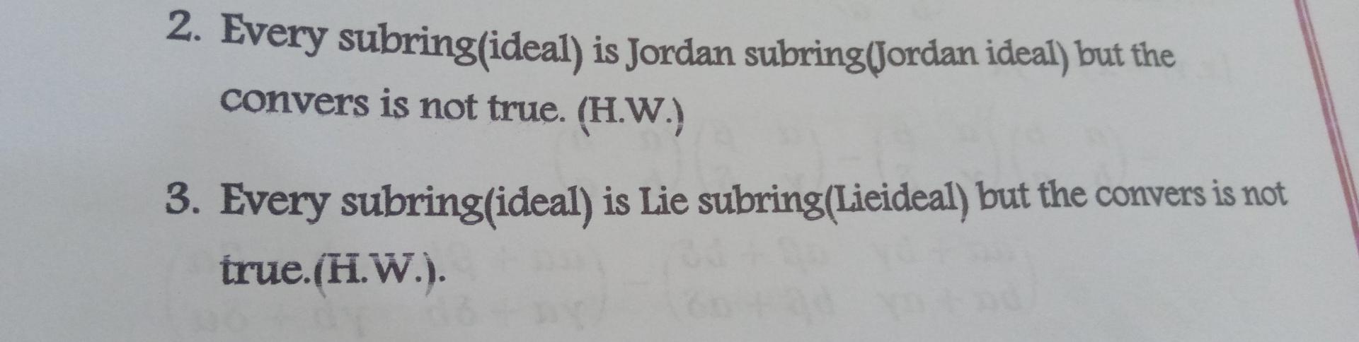 Solved 2. Every subring(ideal) is Jordan subring(Jordan | Chegg.com