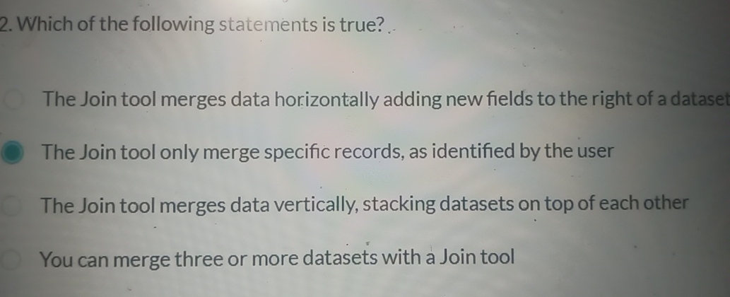 Solved Which of the following statements is true?The Join | Chegg.com