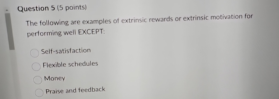 Solved Question 5 (5 ﻿points)The following are examples of | Chegg.com