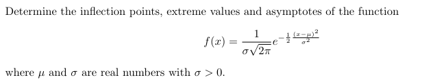 Solved Determine the inflection points, extreme values and | Chegg.com