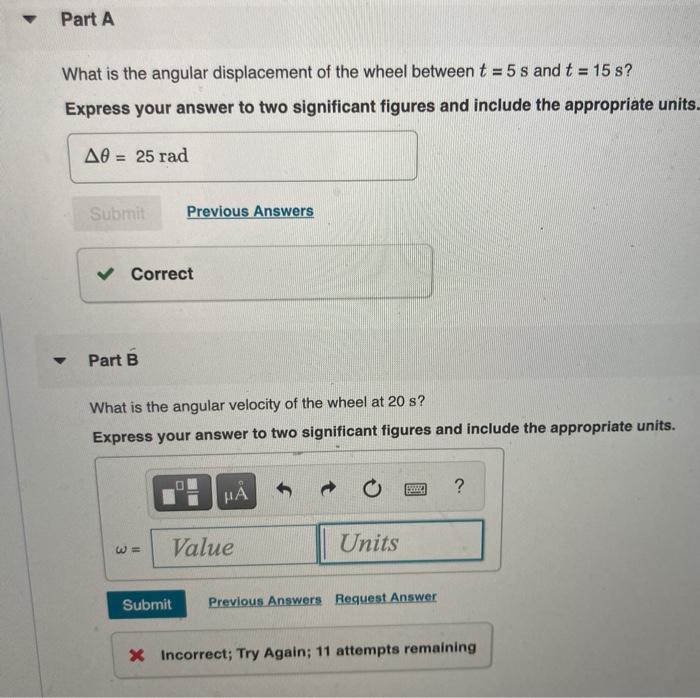 Solved The figure shows the angular position of a potter's | Chegg.com