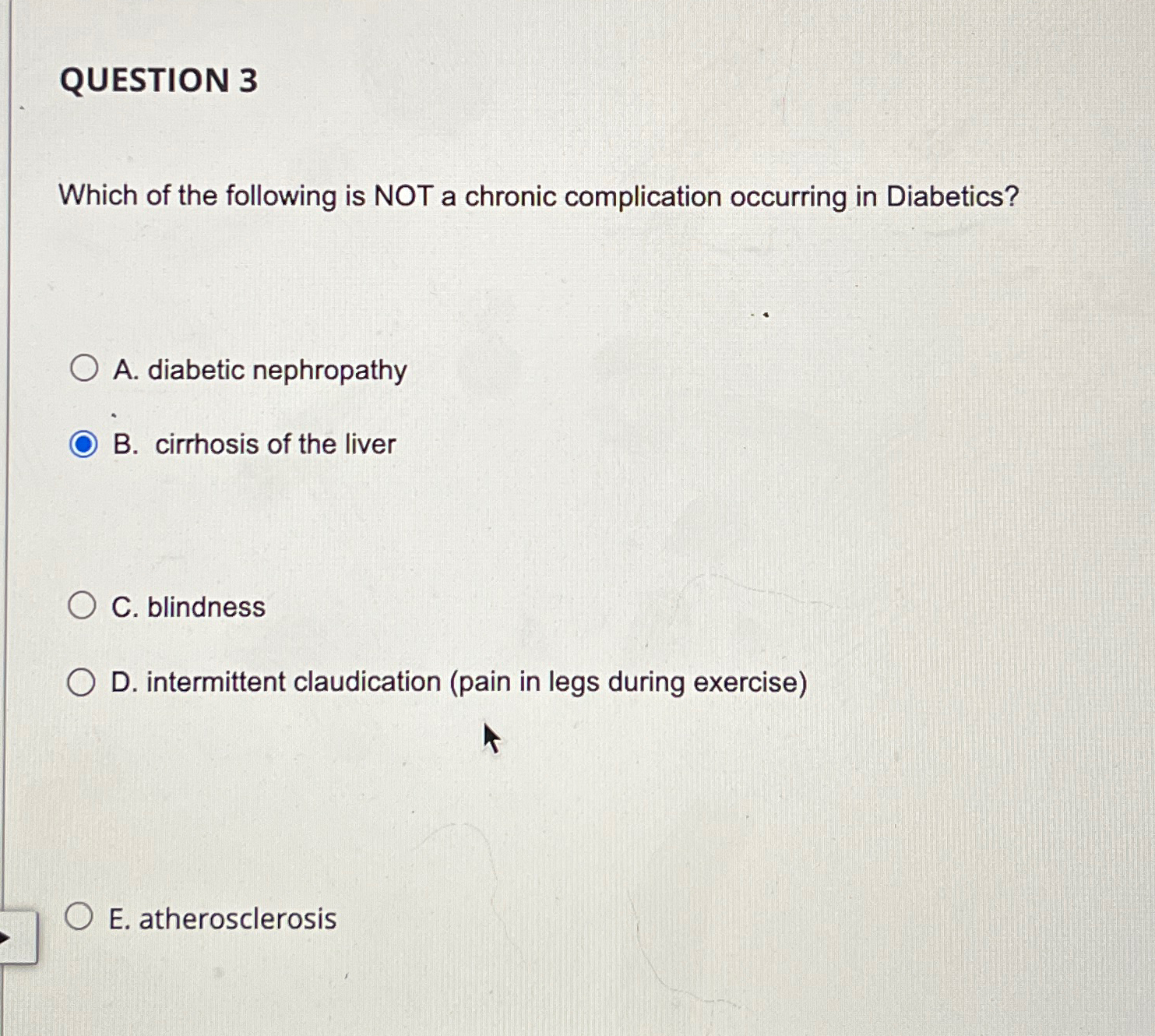 Solved QUESTION 3Which of the following is NOT a chronic | Chegg.com