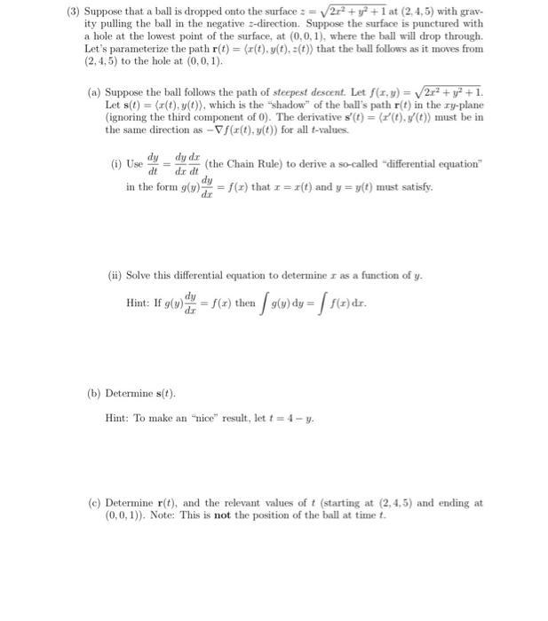 Solved 3) Suppose that a ball is dropped onto the surface | Chegg.com