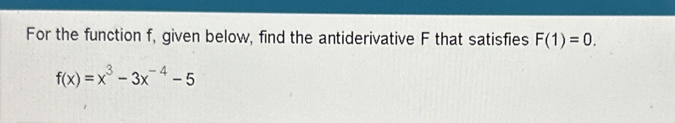 Solved For the function f, ﻿given below, find the | Chegg.com