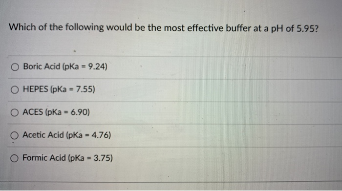 Solved Which of the following would be the most effective | Chegg.com