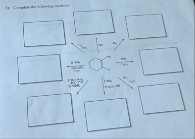 Complete the following reactions.1 ﻿GrOMy190.710 2 | Chegg.com