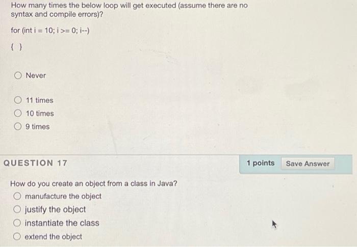 Solved How many times the below loop will get executed | Chegg.com