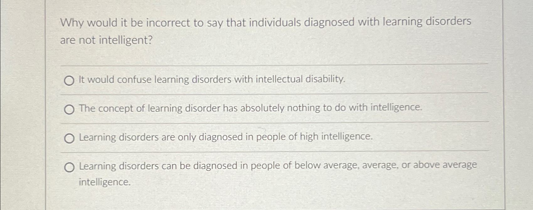Solved Why would it be incorrect to say that individuals | Chegg.com