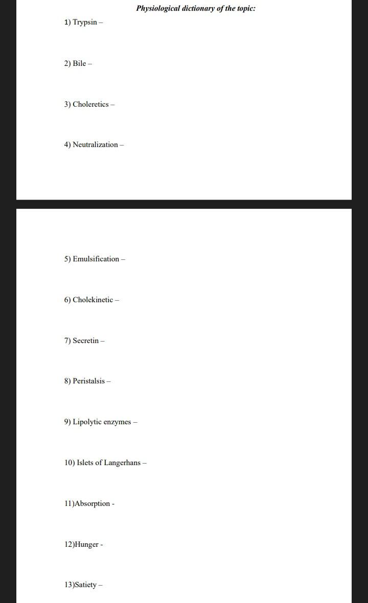 Solved 3) Choleretics - 4) Neutralization- 5) Emulsification | Chegg.com