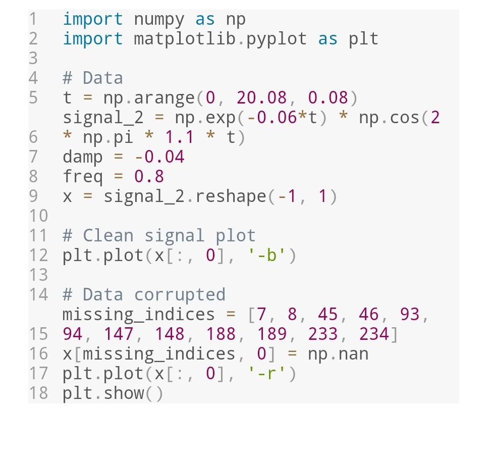Solved this is a time series dataset have some missing | Chegg.com