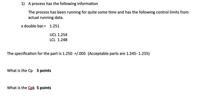 Solved 1) A process has the following information The | Chegg.com