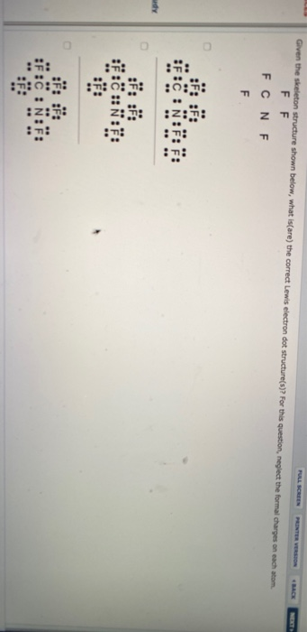 Solved Given the skeleton structure shown below, what isare) | Chegg.com