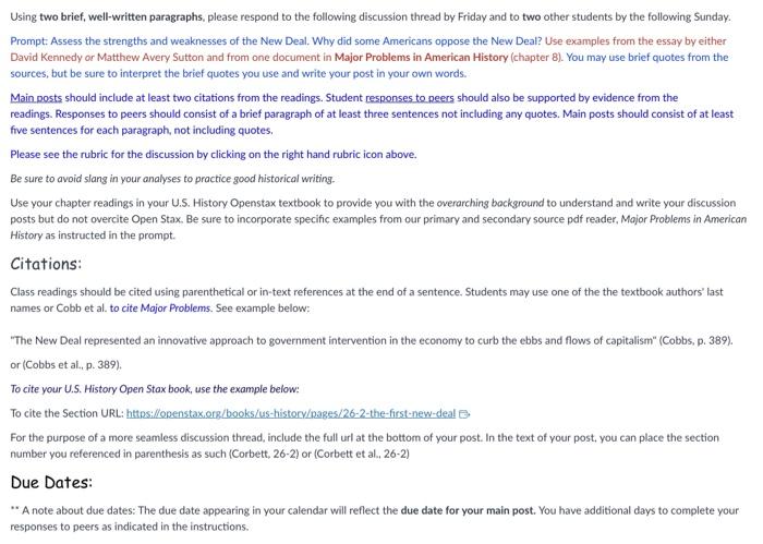 Using two brief, well-written paragraphs, please | Chegg.com