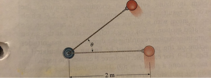Solved *13–80. The 2-kg pendulum bob moves in the vertical | Chegg.com