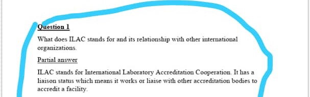 Solved Question 1 What does ILAC stands for and its | Chegg.com