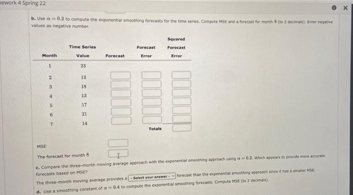 Solved s Exercise 17.06 Algo (Moving Averages and | Chegg.com