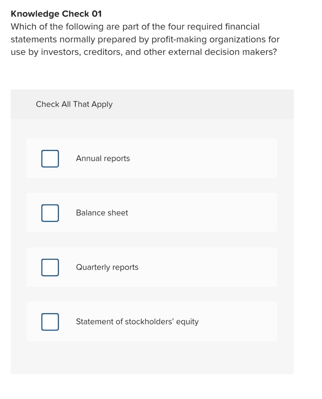 Solved Knowledge Check 01Which of the following are part of | Chegg.com